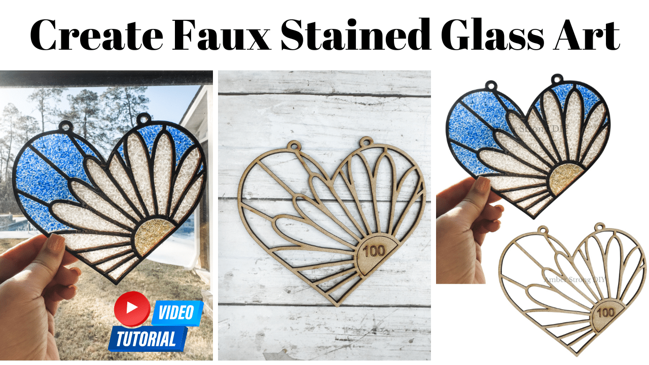 How to create Easy DIY Faux Stained Glass Art - Easy DIY Tutorial